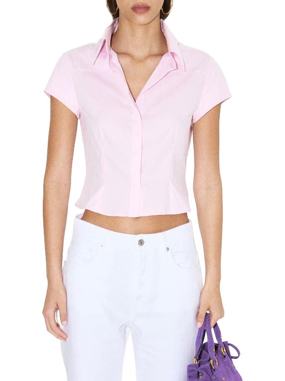 MANGO MANGO Short Sleeve Button-Up Shirt
